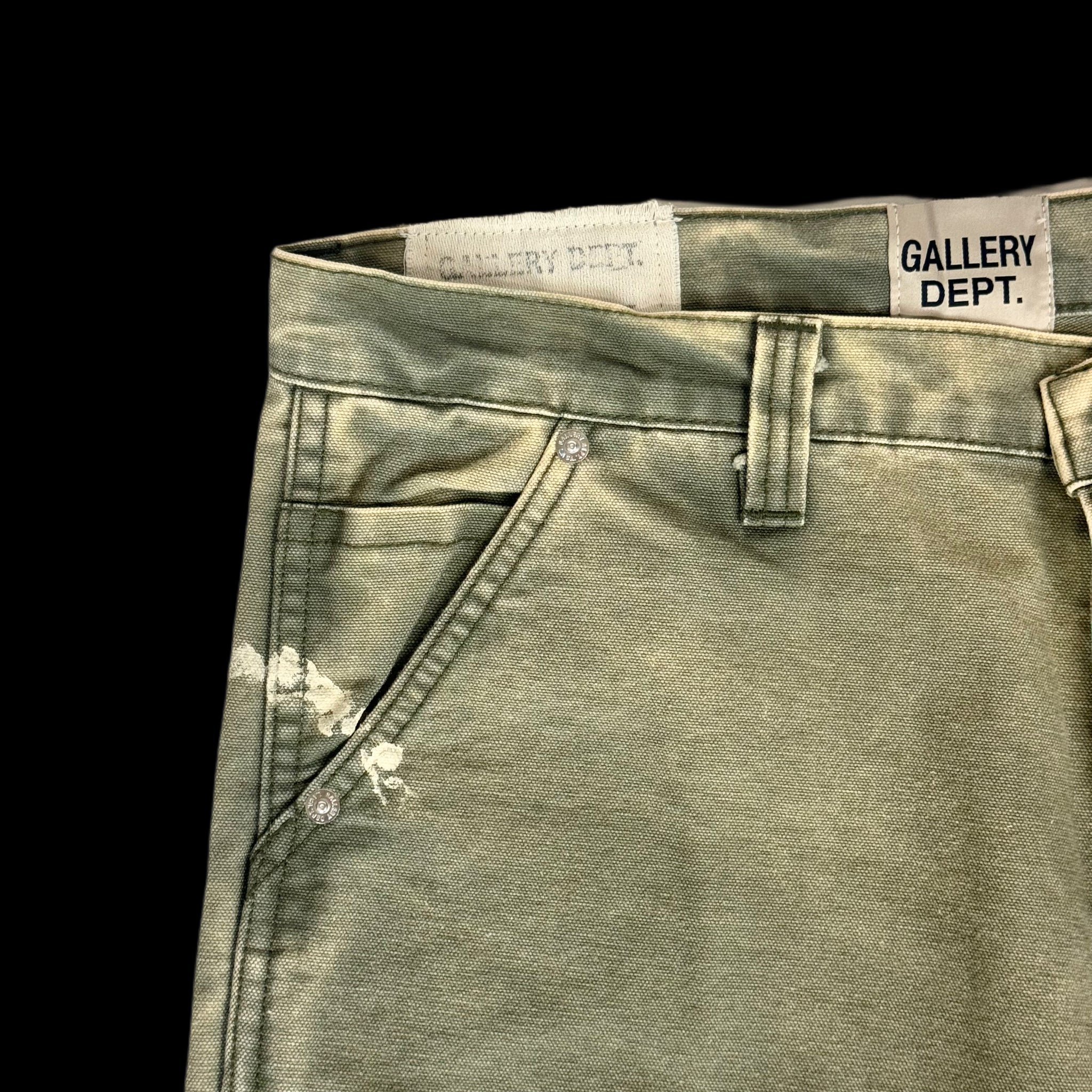gallery dept la flare carpenter pants moss – change clothes gallery dept la flare carpenter pants moss – change clothes