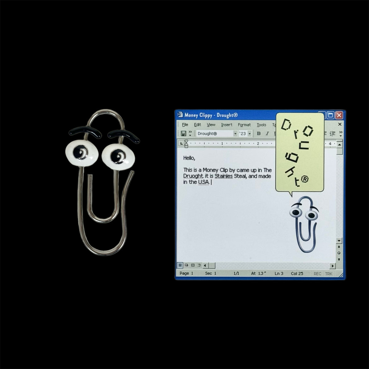 drought clippy money clip – change clothes